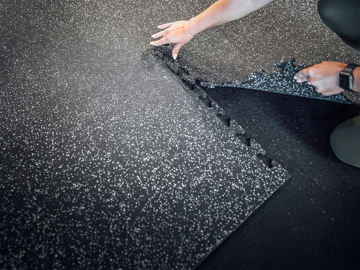SilentGym Interlock8 Home Gym Flooring Tile | Soundstop.co.uk