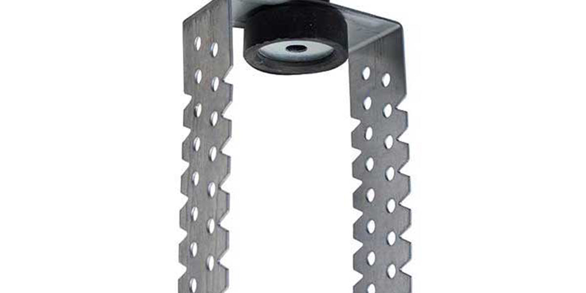 Isosonic Acoustic Ceiling Brackets | 125mm Arm — Soundstop.co.uk